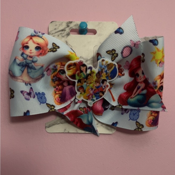 Disney | Accessories | Disney Red And Blue Doll Accessory Hair Bow ...